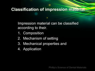 Impression materials by dr brajendra singh tomar | PPTX