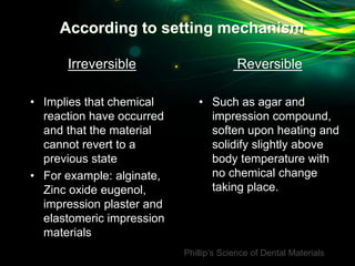 Impression materials by dr brajendra singh tomar | PPTX