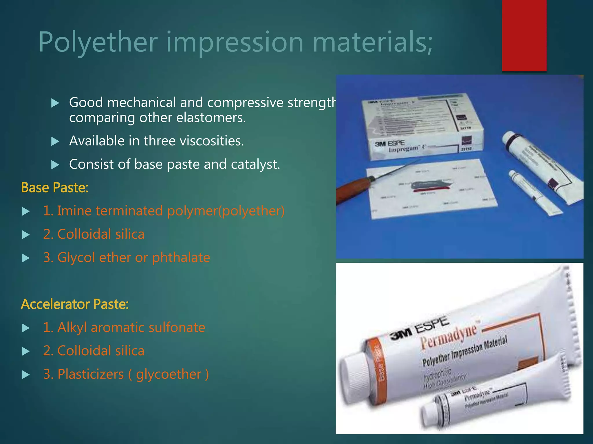 Impression materials for complete denture | PPTX