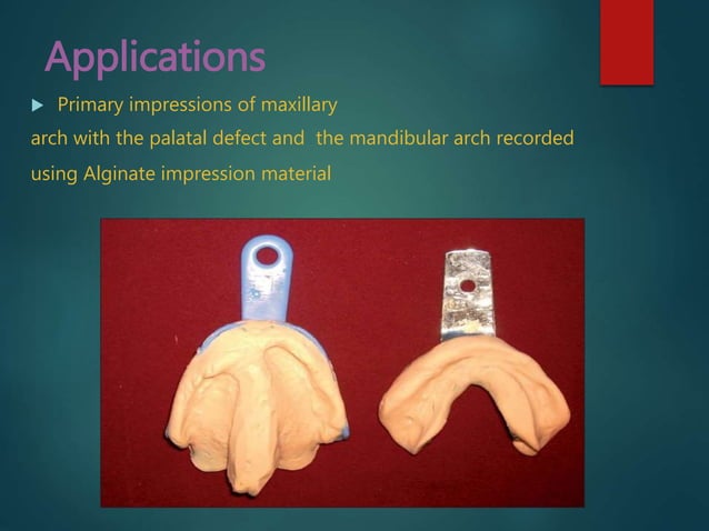 Impression materials for complete denture | PPTX | Oral care | Personal ...