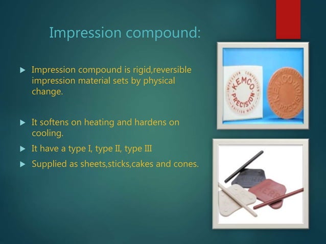 Impression materials for complete denture | PPTX | Oral care | Personal ...