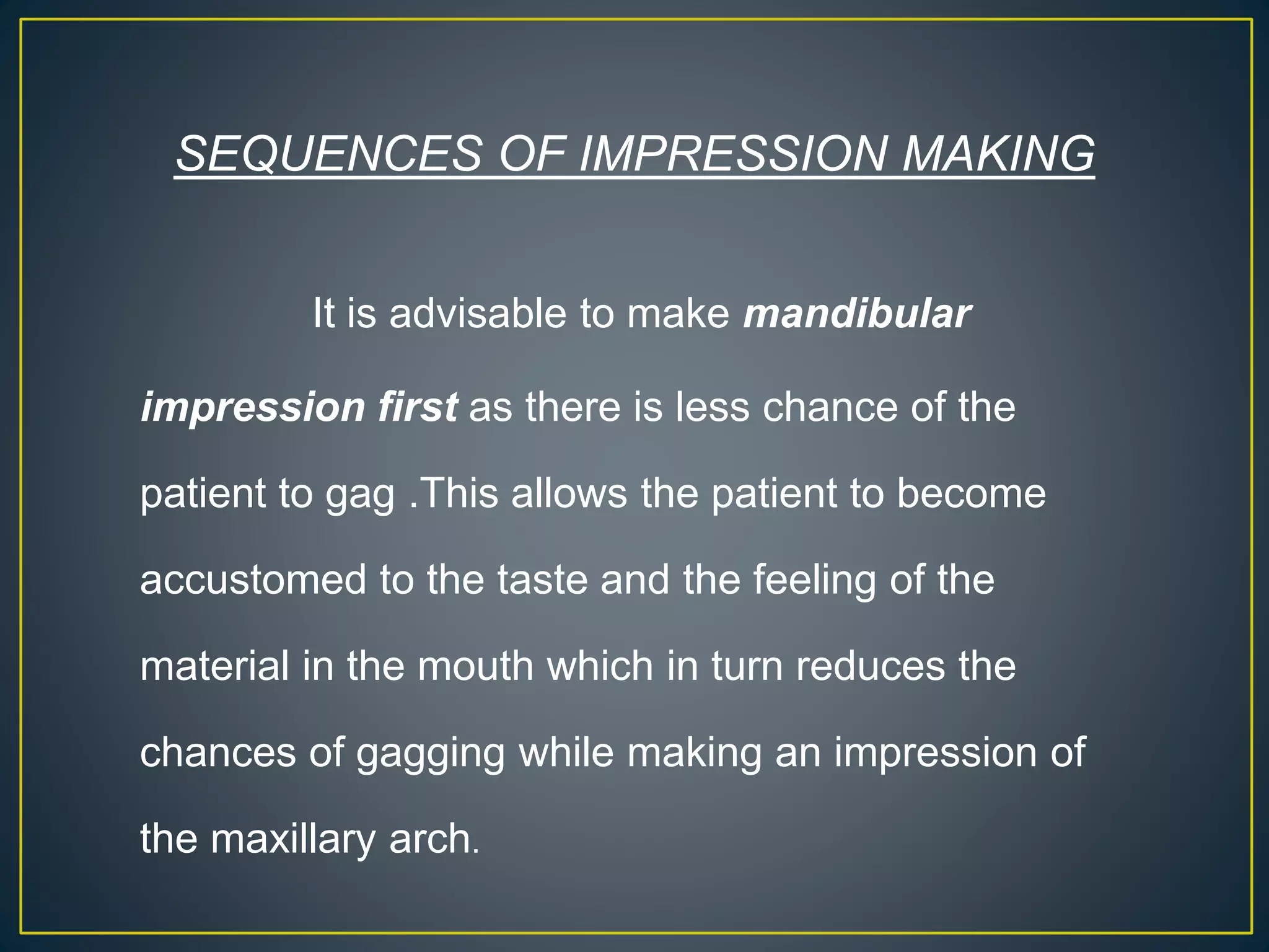 Impression materials in orthodontics | PPTX