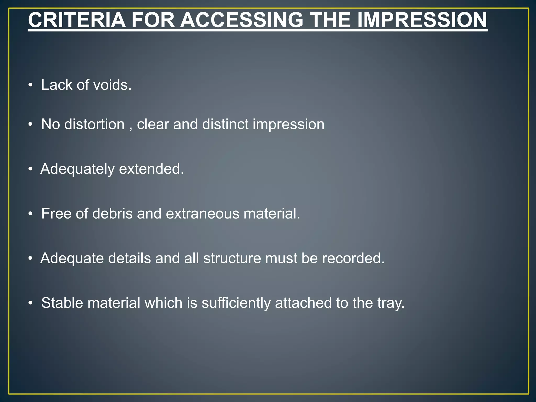 Impression materials in orthodontics | PPTX