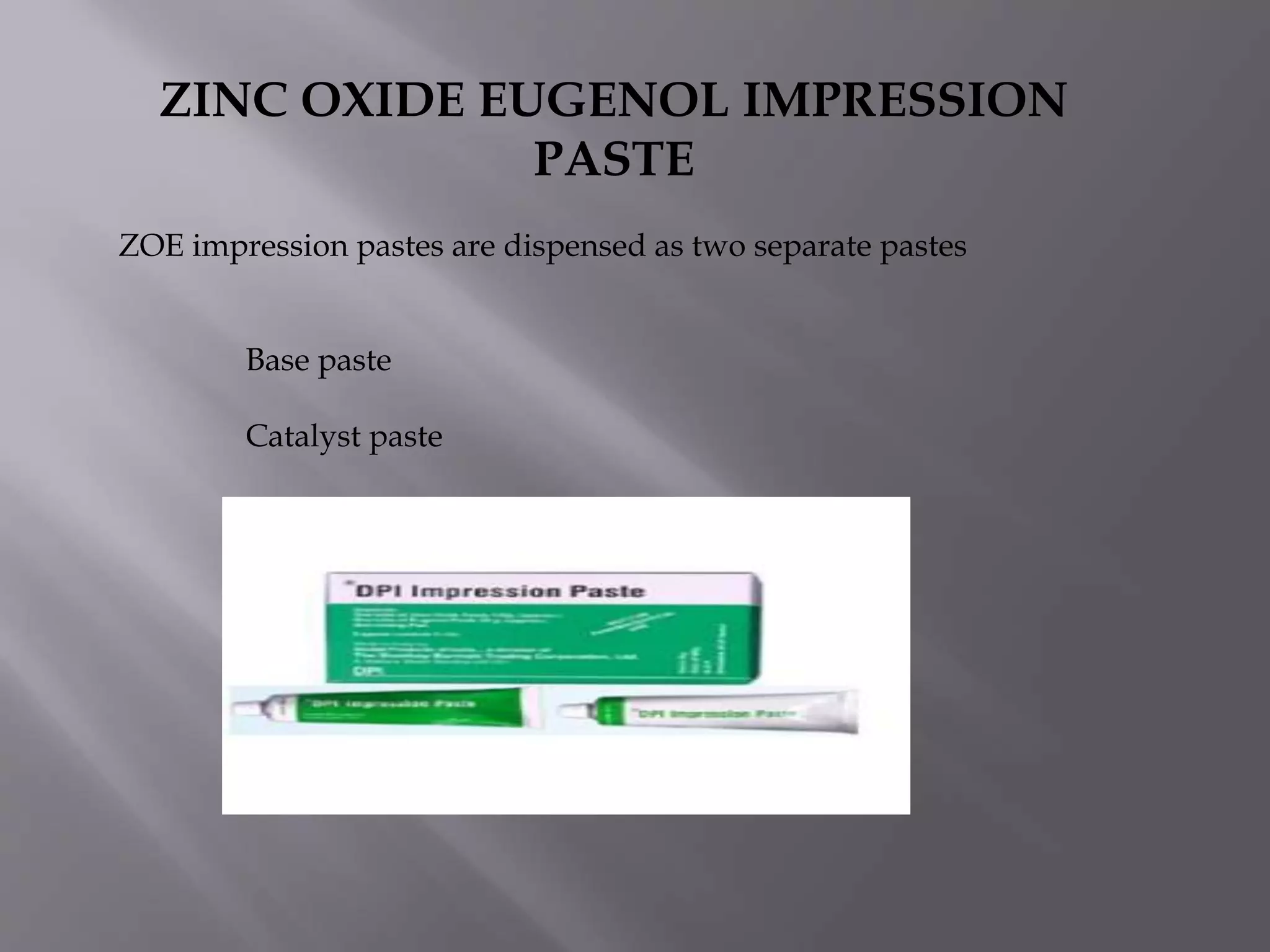 INTRODUCTION TO IMPRESSION MATERIALS | PPTX