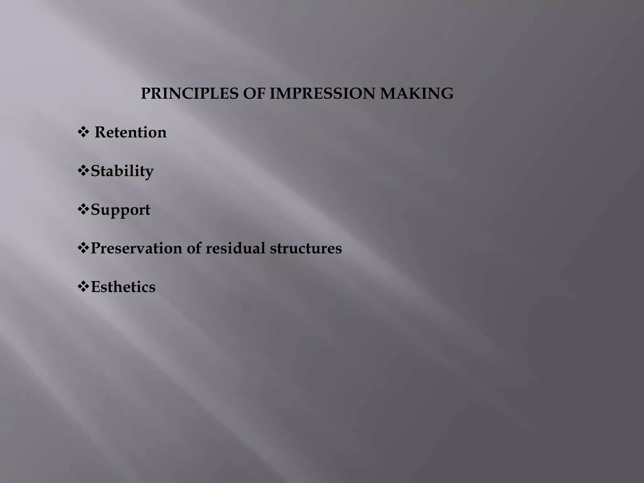 INTRODUCTION TO IMPRESSION MATERIALS | PPTX