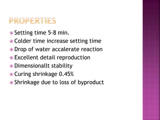 Impression materials polysulph poly ether | PPTX