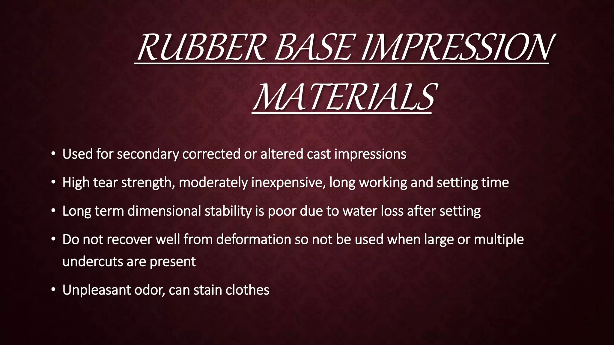 Impression material & procedures | PPTX