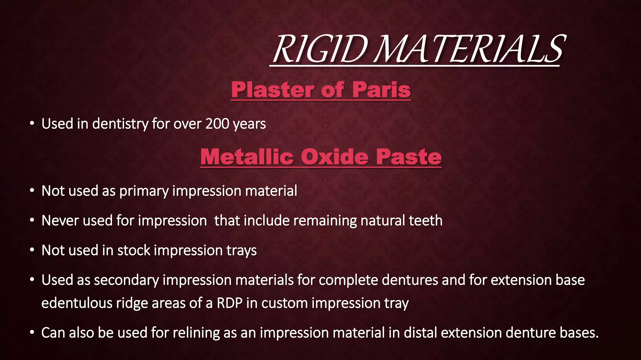 Impression material & procedures | PPTX