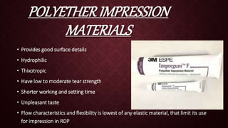 Impression material & procedures | PPTX | Oral care | Personal Care