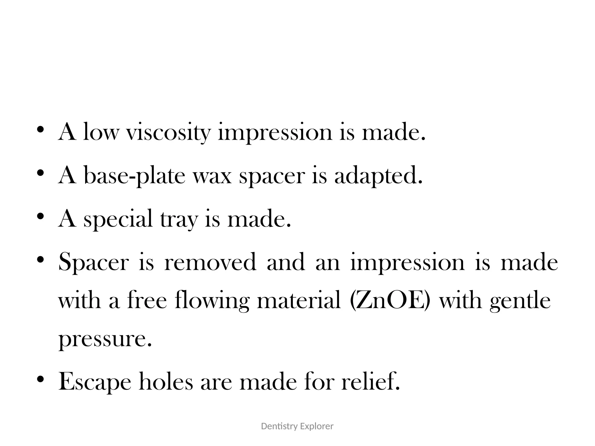 IMPRESSION PROCEDURE FOR .pptx dental impression | PPTX