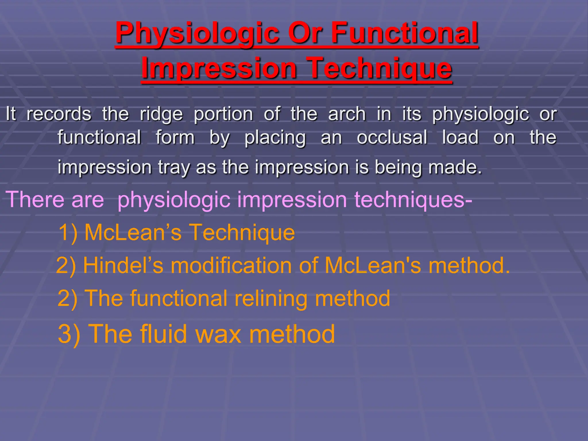 Impression Procedure for RPD’s- mandy.ppt