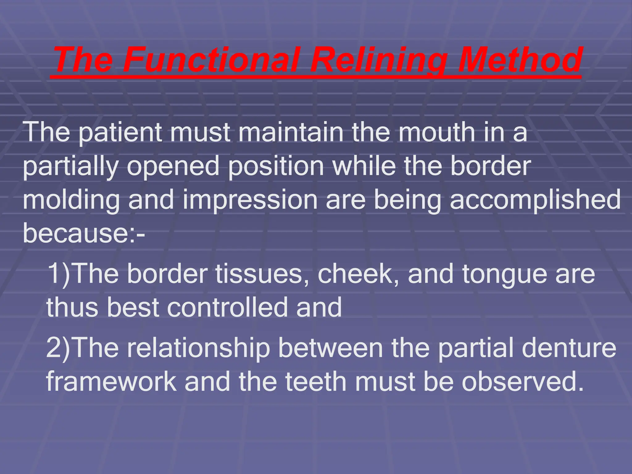 Impression Procedure for RPD’s- mandy.ppt
