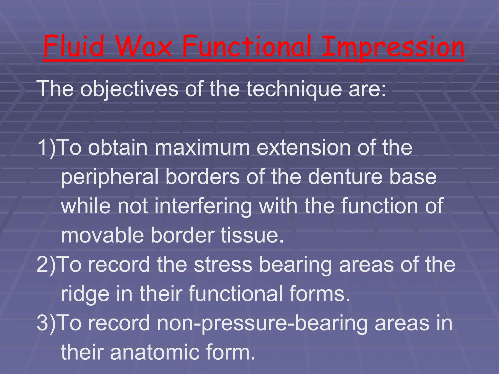 Impression Procedure for RPD’s- mandy.ppt