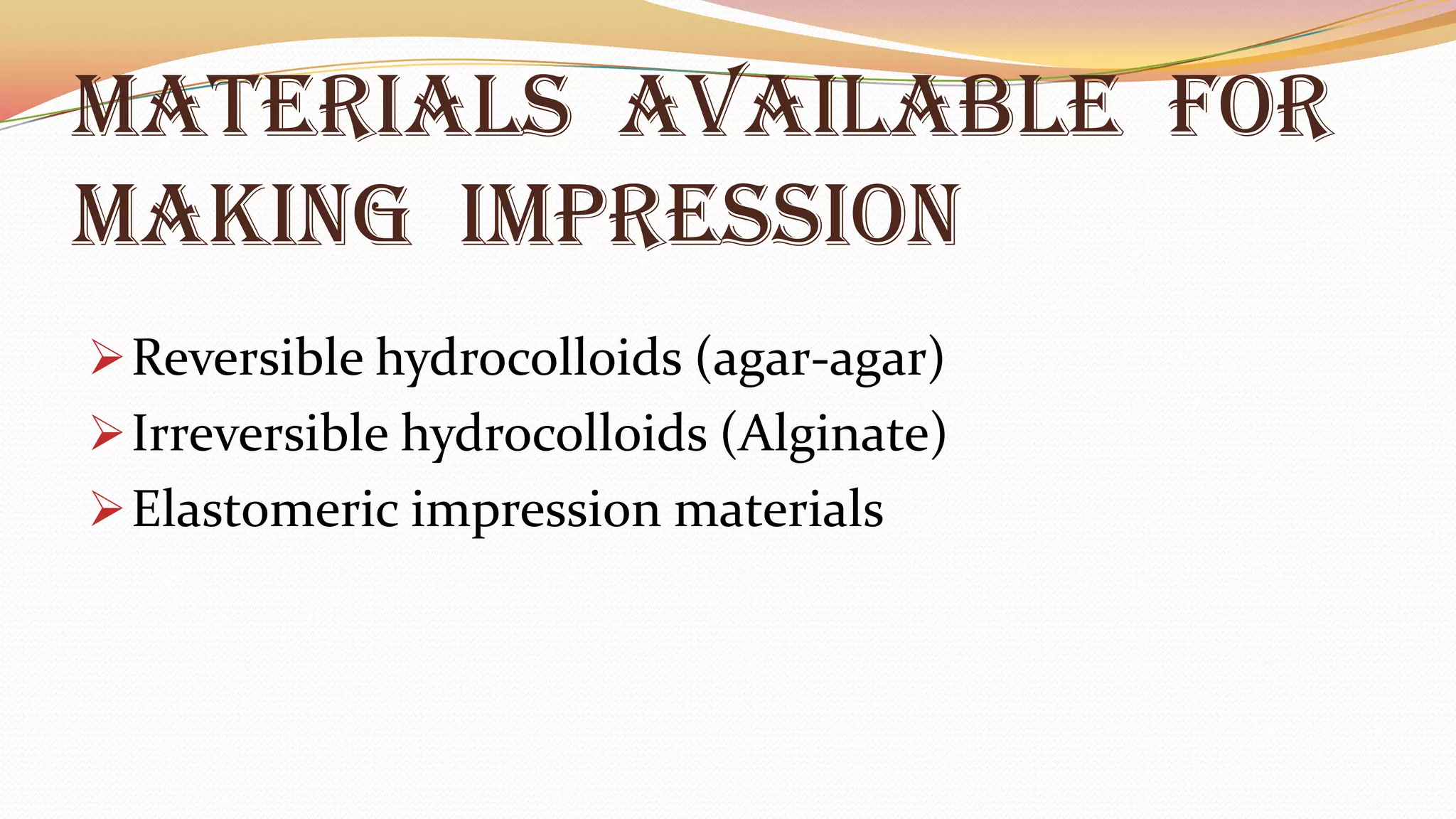 Impression procedures for removable partial denture | PPTX