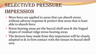 Impression procedures for removable partial denture | PPTX
