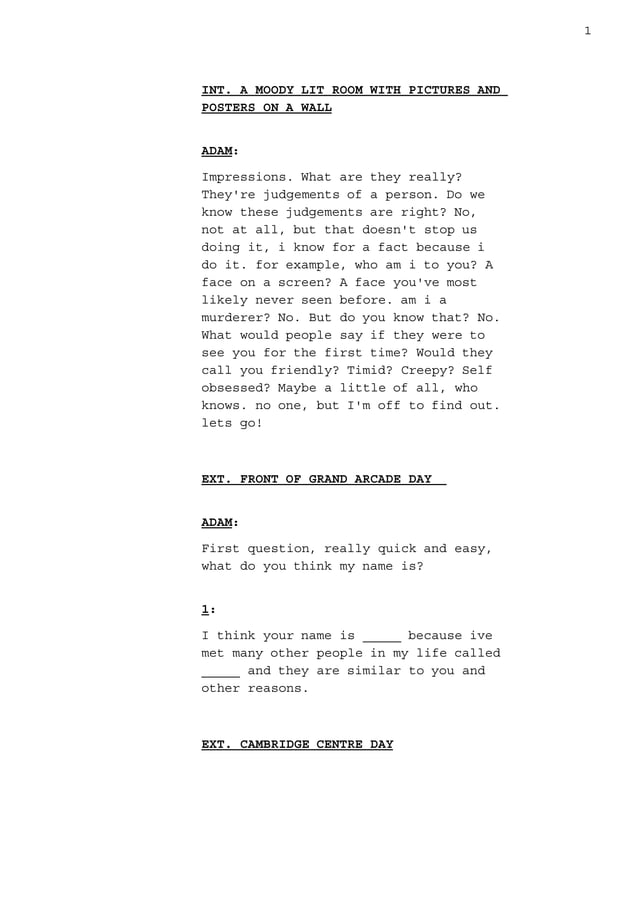 Impressions script | PDF