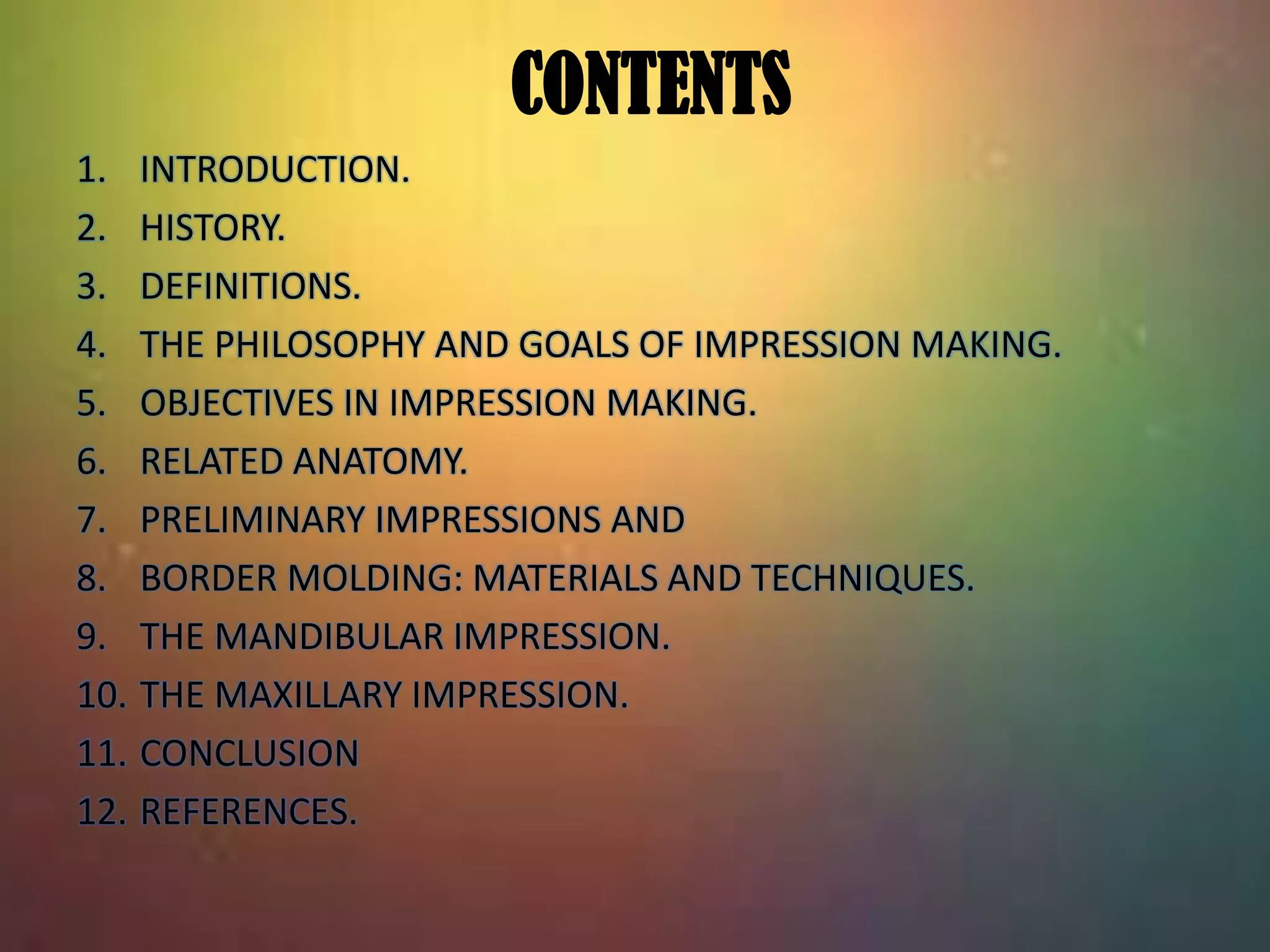 Impressions in complete dentures | PPTX