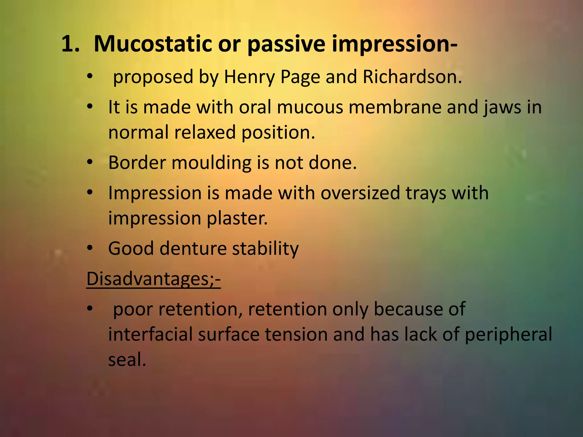 Impressions in complete dentures | PPTX