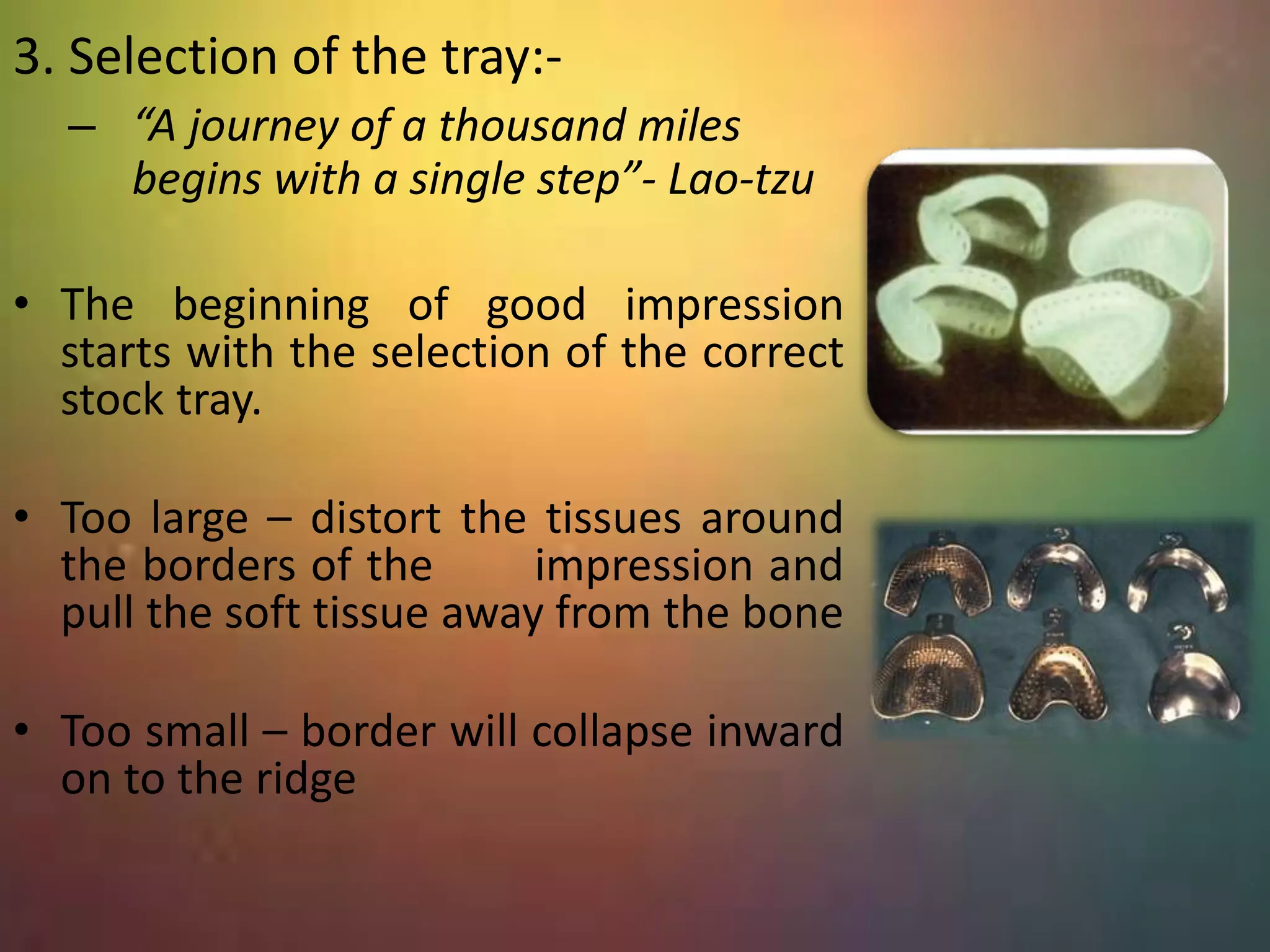 Impressions in complete dentures | PPTX