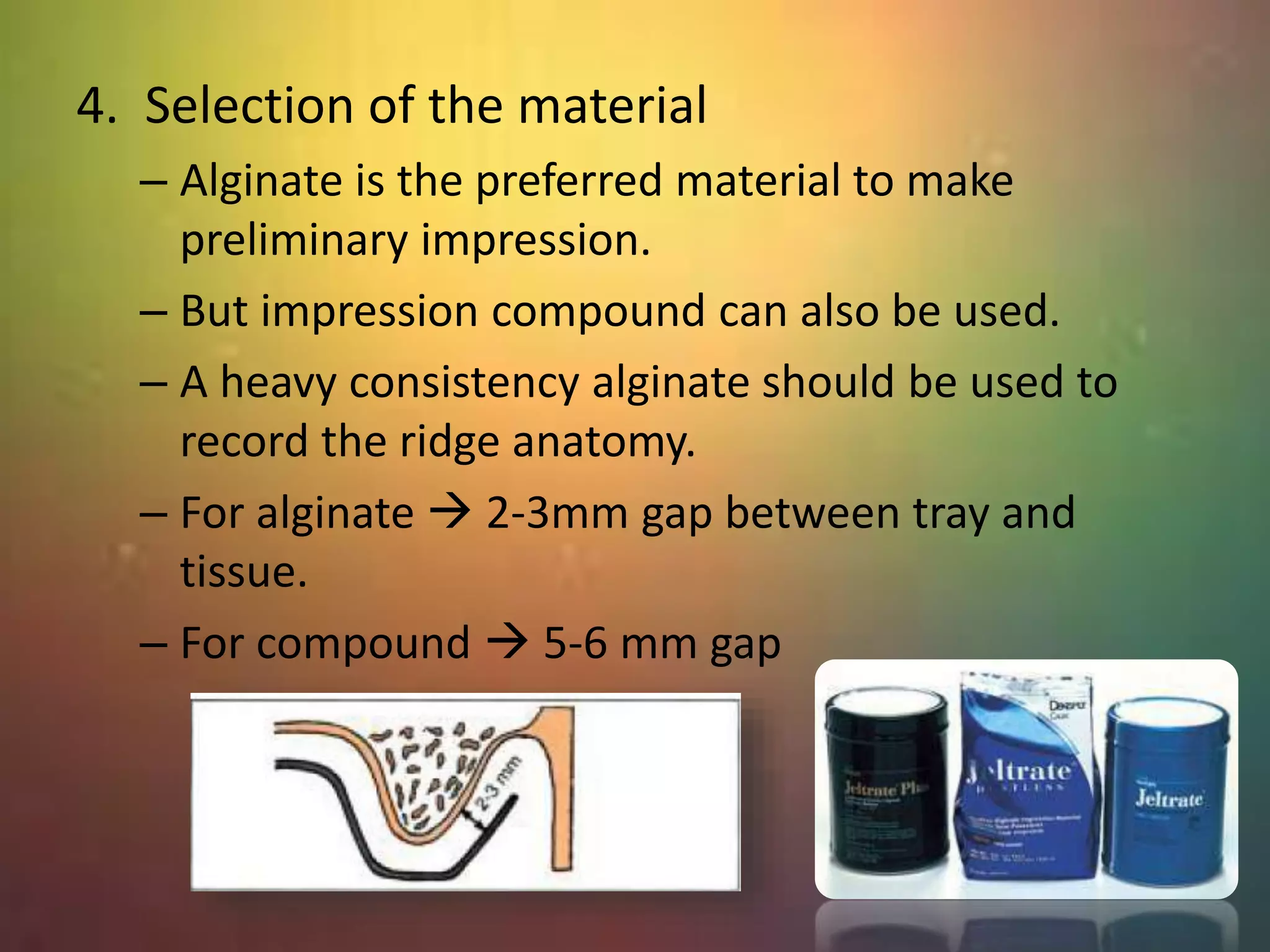 Impressions in complete dentures | PPTX
