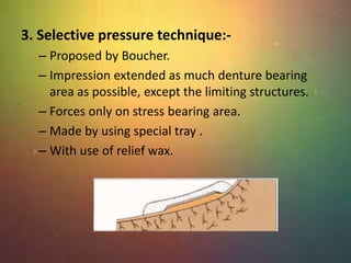 Impressions in complete dentures | PPTX