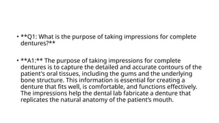 Impressions and in complete dentures.pptx