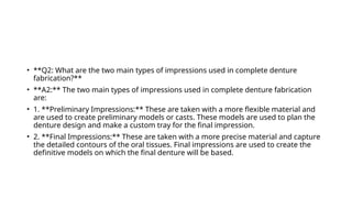 Impressions and in complete dentures.pptx