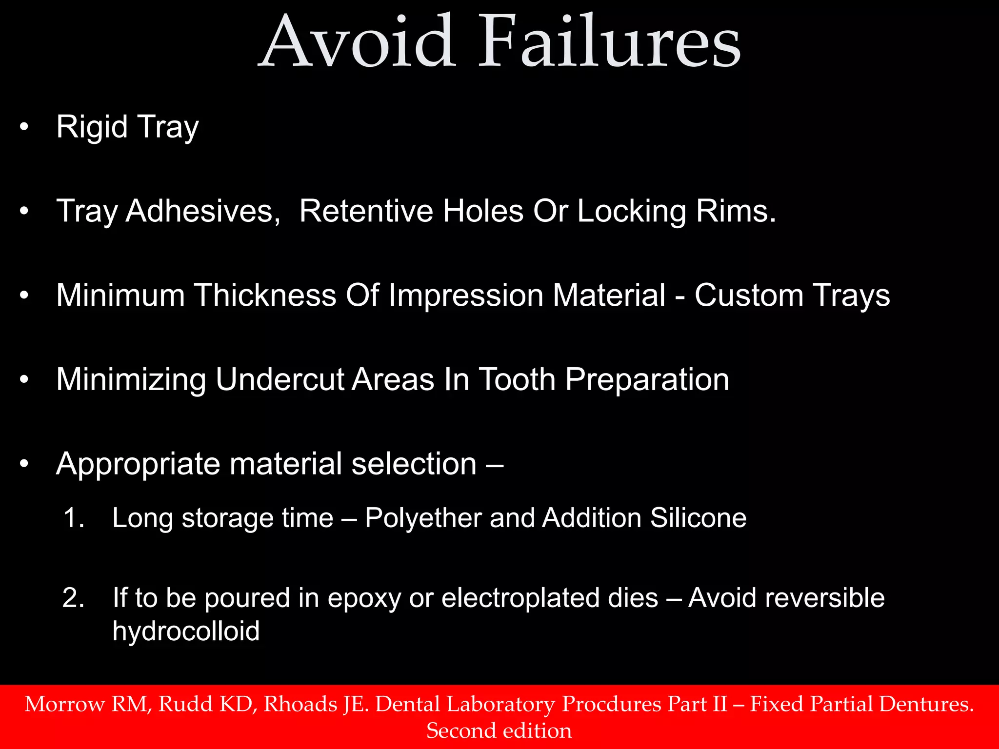 Impressions in fixed partial denture | PPTX