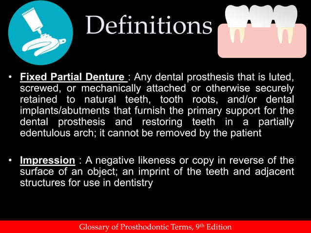 Impressions in fixed partial denture | PPTX | Dental Health | Diseases ...