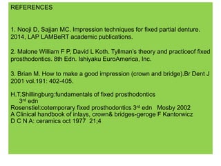 Impressions in fpd | PPT