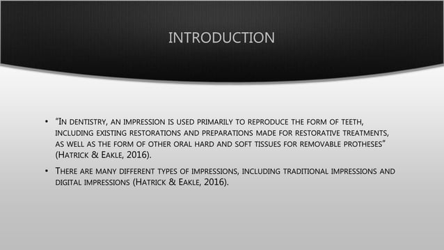 Impressions Table Clinic | PPTX