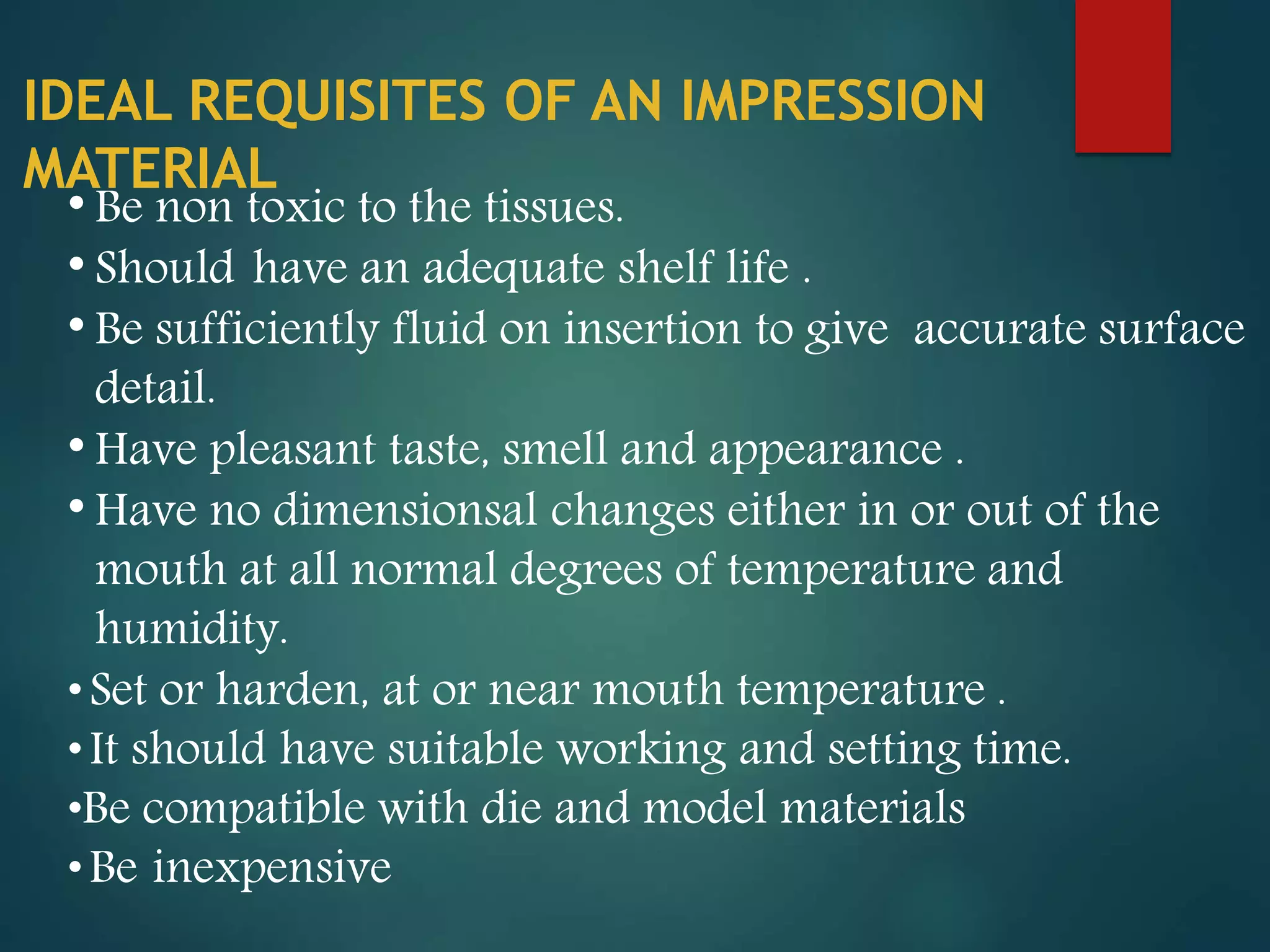 Impression Taking By Alginate | PPTX