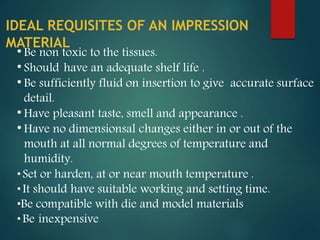 Impression Taking By Alginate | PPTX
