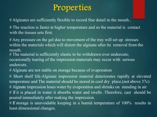 Impression Taking By Alginate | PPTX