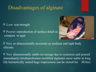 Impression Taking By Alginate | PPTX