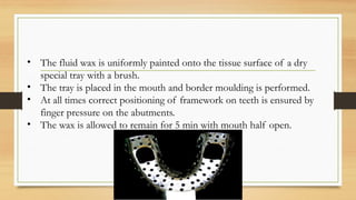 IMPRESSION TECHNIQUE IN RPD in prosthodontics | PPTX