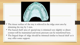 IMPRESSION TECHNIQUE IN RPD in prosthodontics | PPT