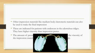 IMPRESSION TECHNIQUE IN RPD in prosthodontics | PPT