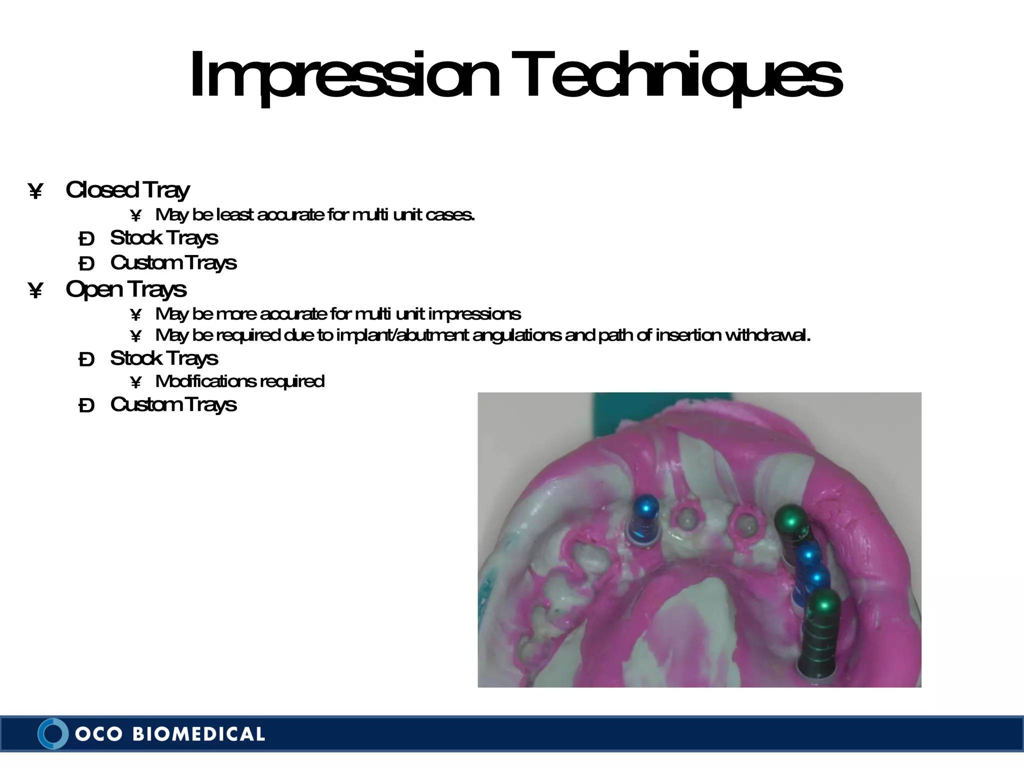 Impression techniques | PPT
