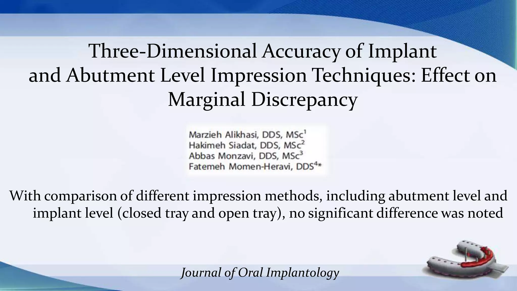Impression techniques | PPTX