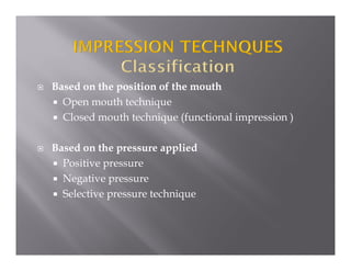 Impression techniques | PDF