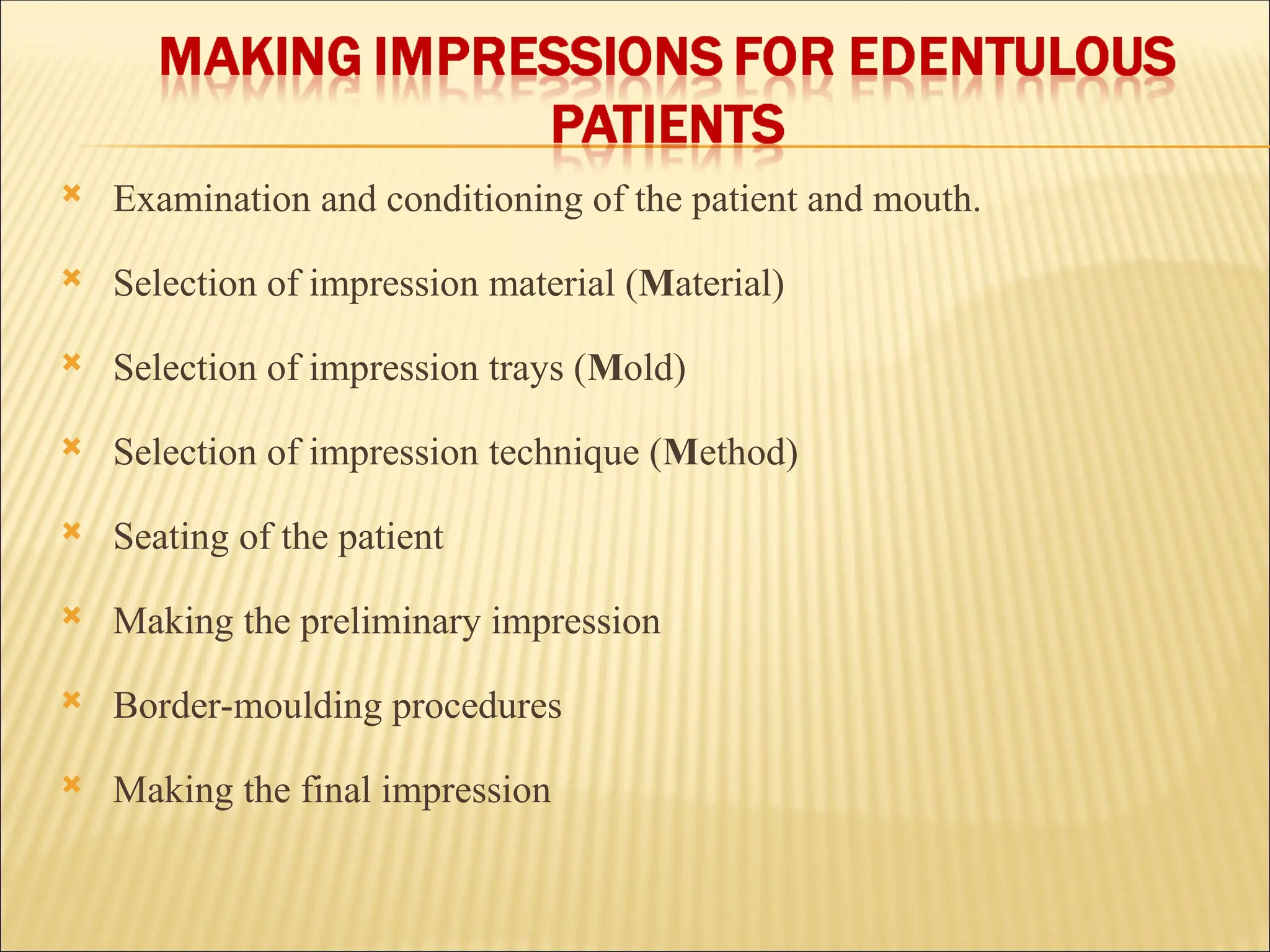 Impression techniques in complete dentures.ppt