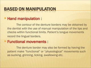 Impression techniques in complete dentures.ppt