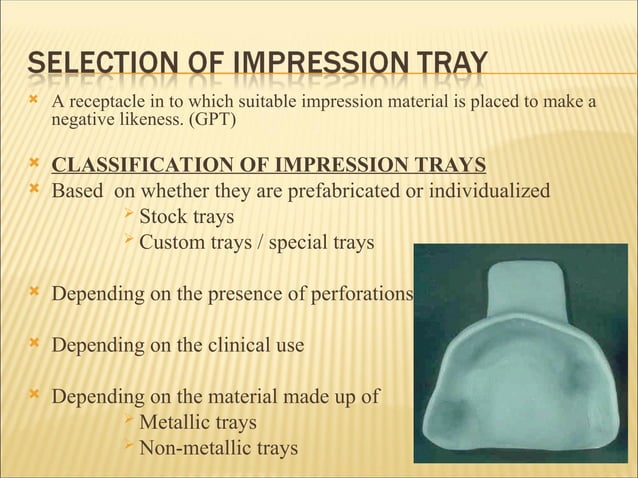 Impression techniques in complete dentures.ppt | Oral care | Personal Care