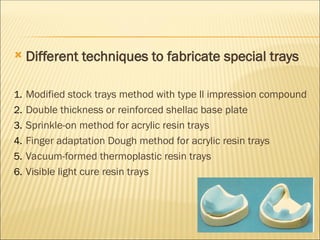 Impression techniques in complete dentures.ppt