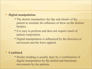Impression techniques in complete dentures.ppt