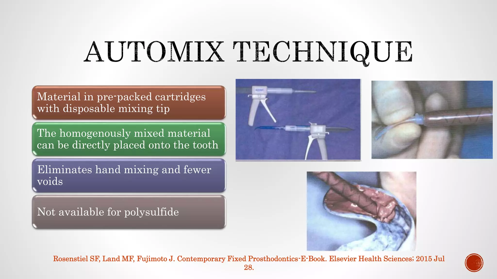 Impression techniques in fpd | PPTX