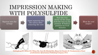 Impression techniques in fpd | PPTX