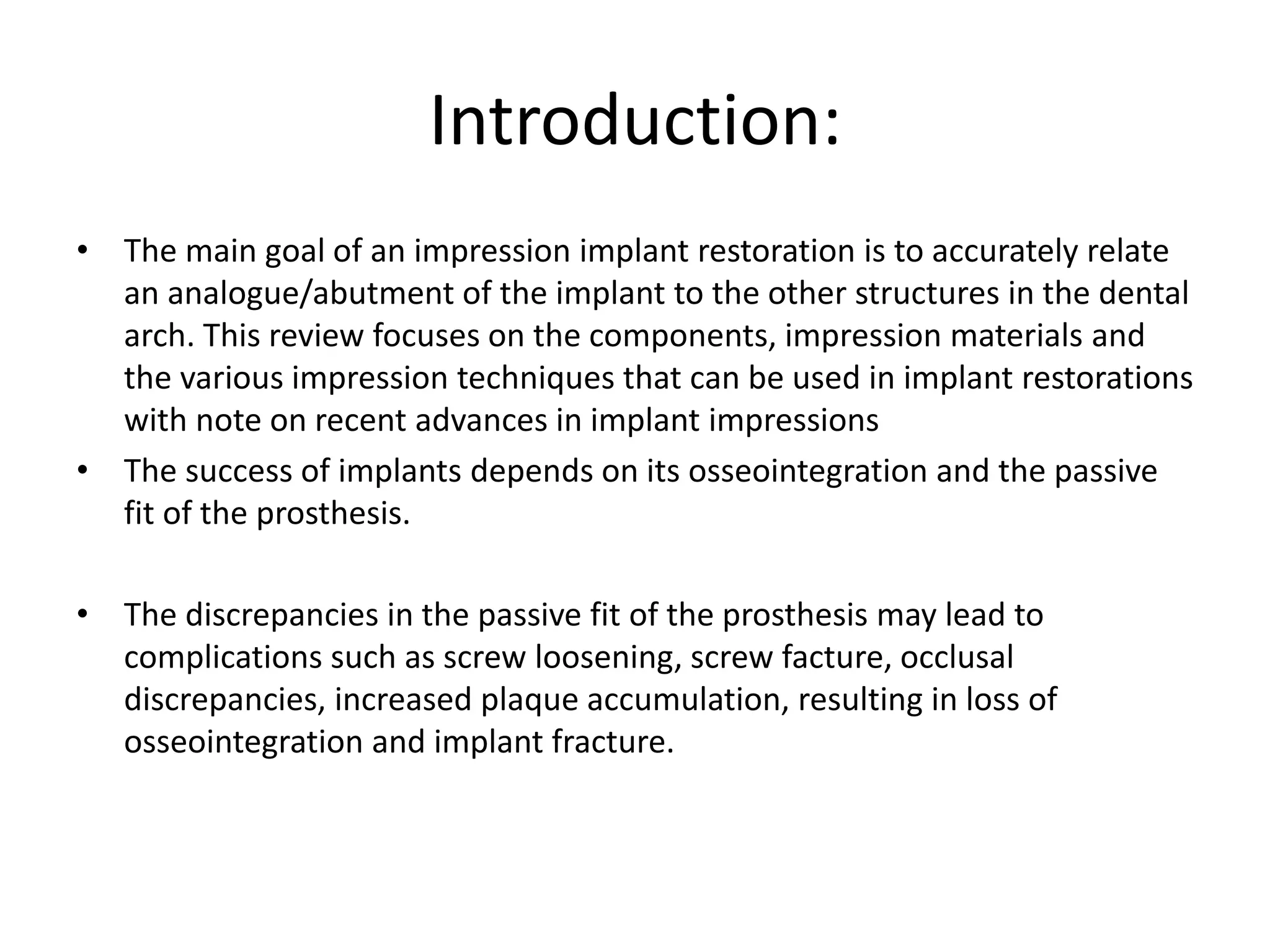 Impression techniques in implants | PPTX
