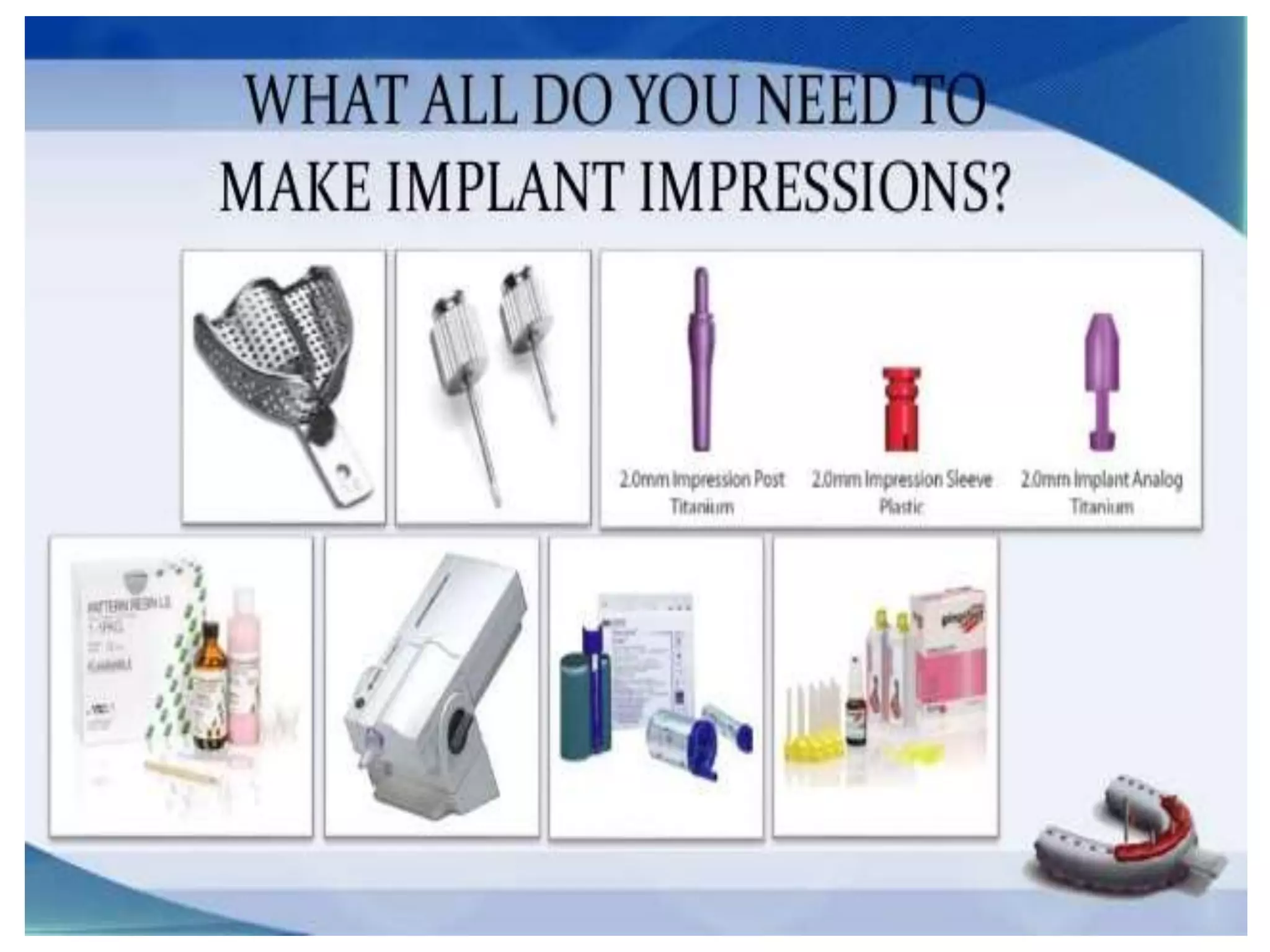 Impression techniques in implants | PPTX